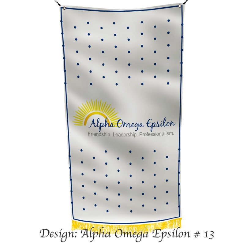 Alpha Omega Epsilon Flag Banner - Officially Licensed Product - Etsy