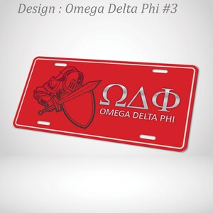 Omega Delta Phi Decorative Aluminum License Plate - Etsy