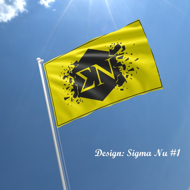 Sigma Nu Officially Licensed Flag Banner - Etsy