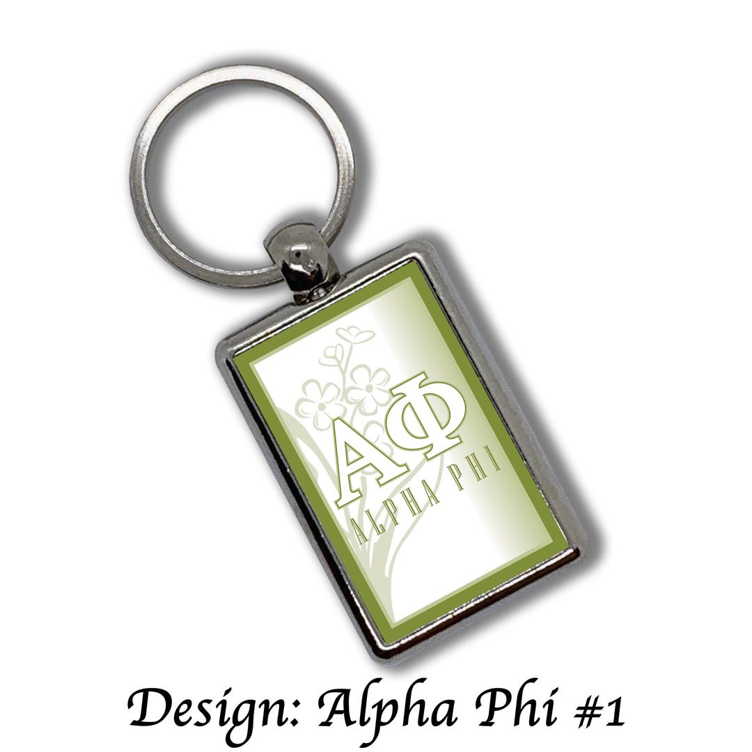 Alpha Phi Key Chain Metallic - Etsy