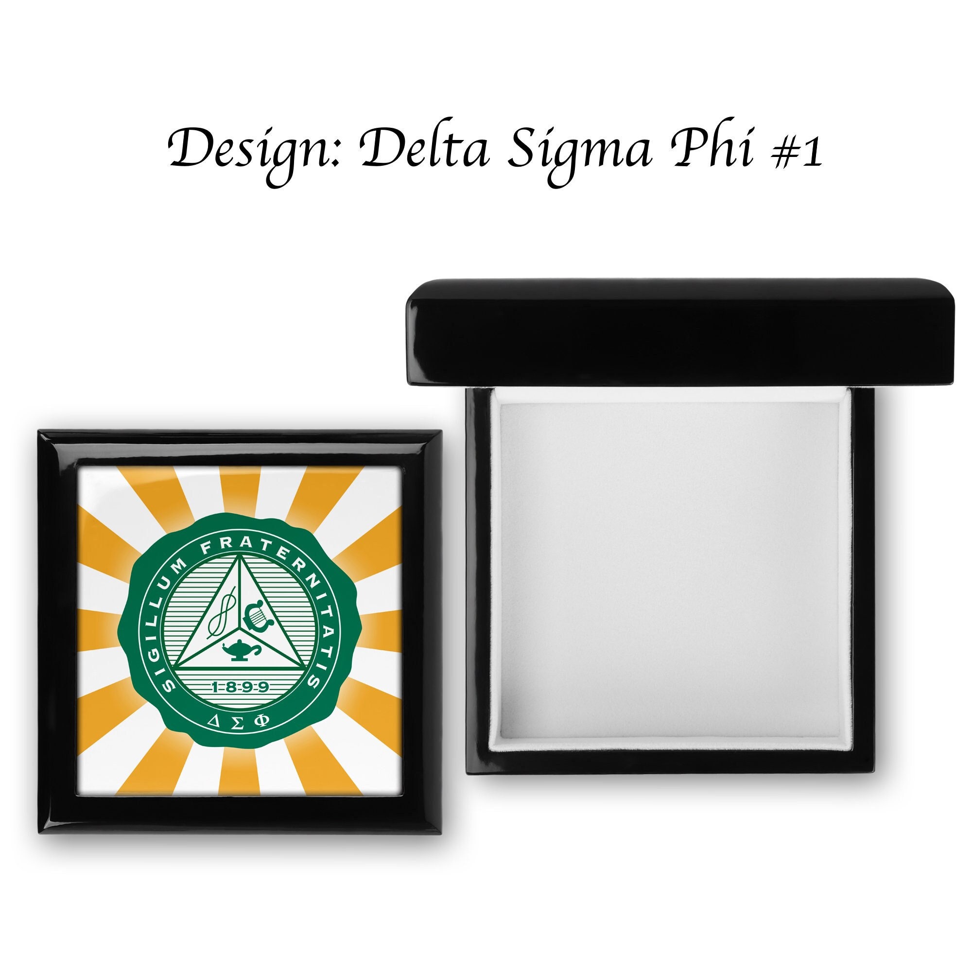 Delta Sigma Phi Wooden Keepsake Box - Etsy