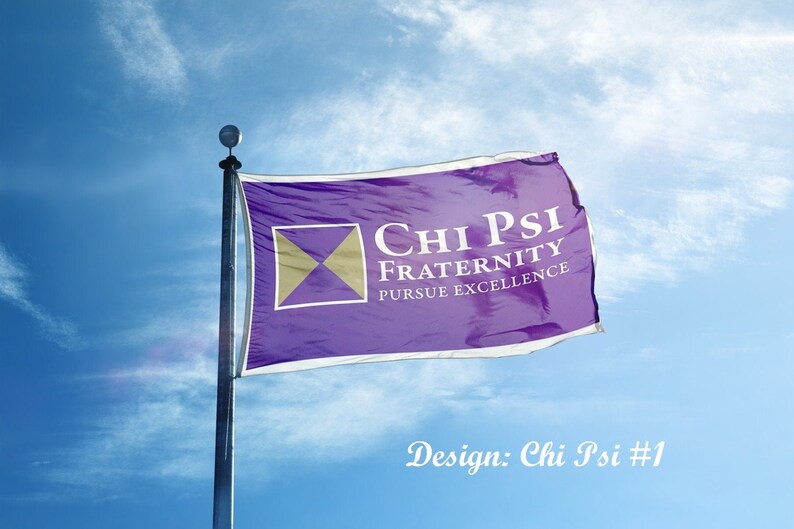Chi Psi Officially Licensed Flag Banner - Etsy