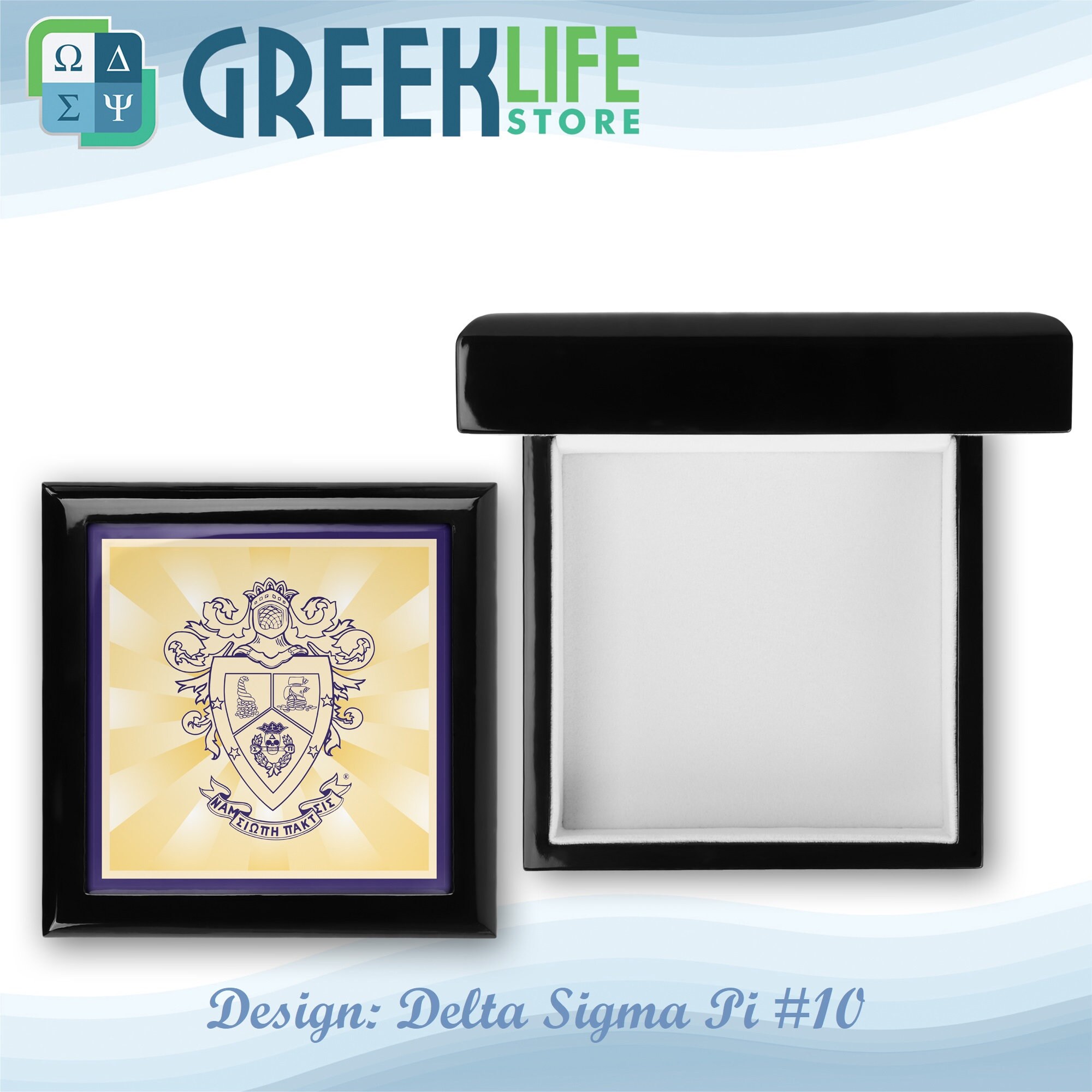 Delta Sigma Pi Wooden Keepsake Box - Etsy