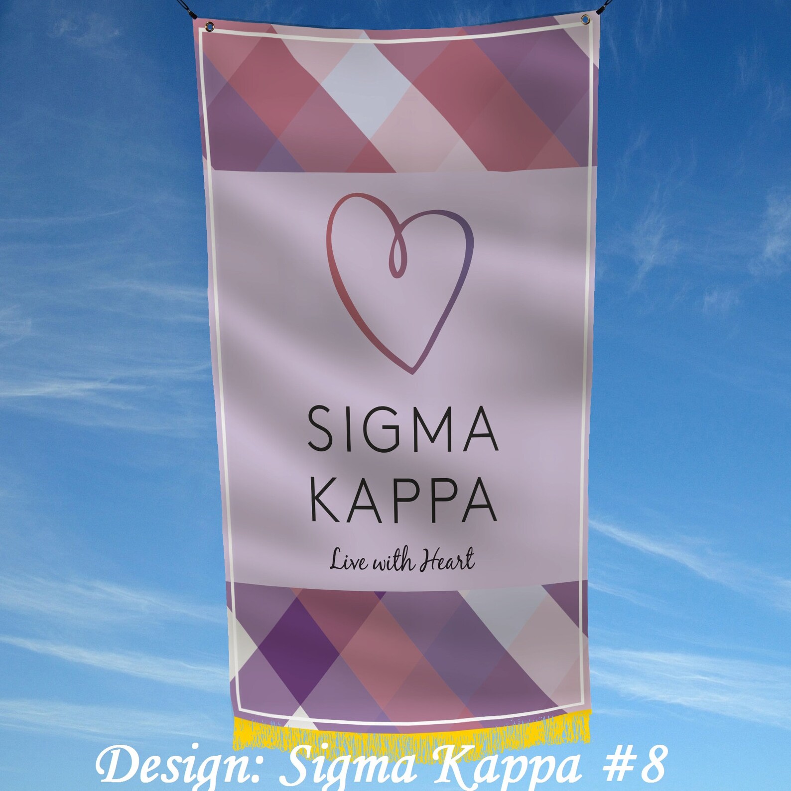 Sigma Kappa Officially Licensed Flag Banner - Etsy