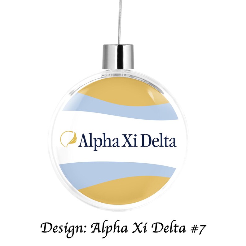 Alpha Xi Delta Round Flat Ornament - Etsy