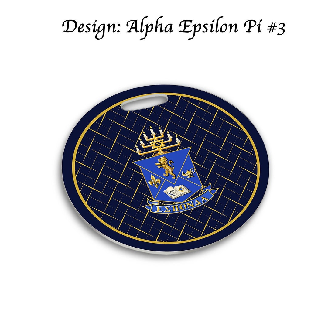 Alpha Epsilon Pi Round Bag Tag - Etsy