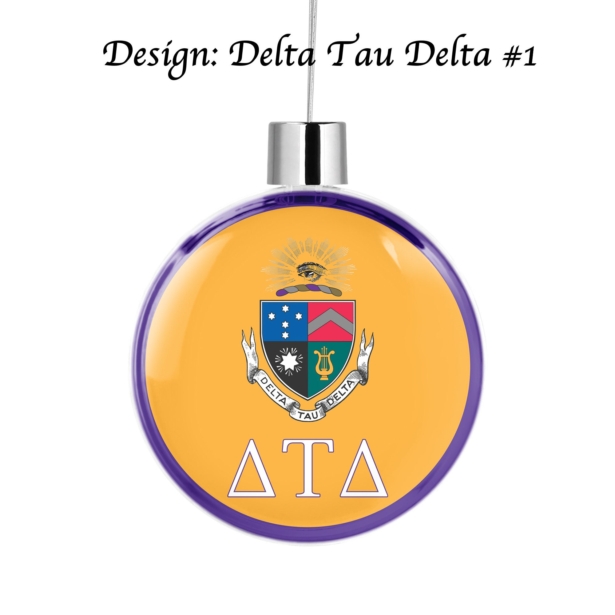 Delta Tau Delta Round Flat Ornament - Etsy