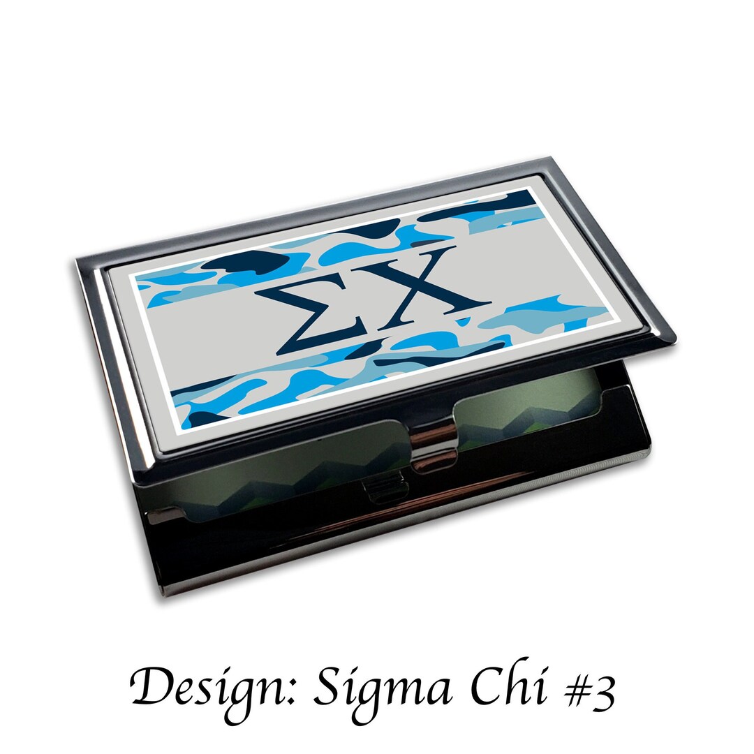Sigma Chi Business Card Holder - Etsy