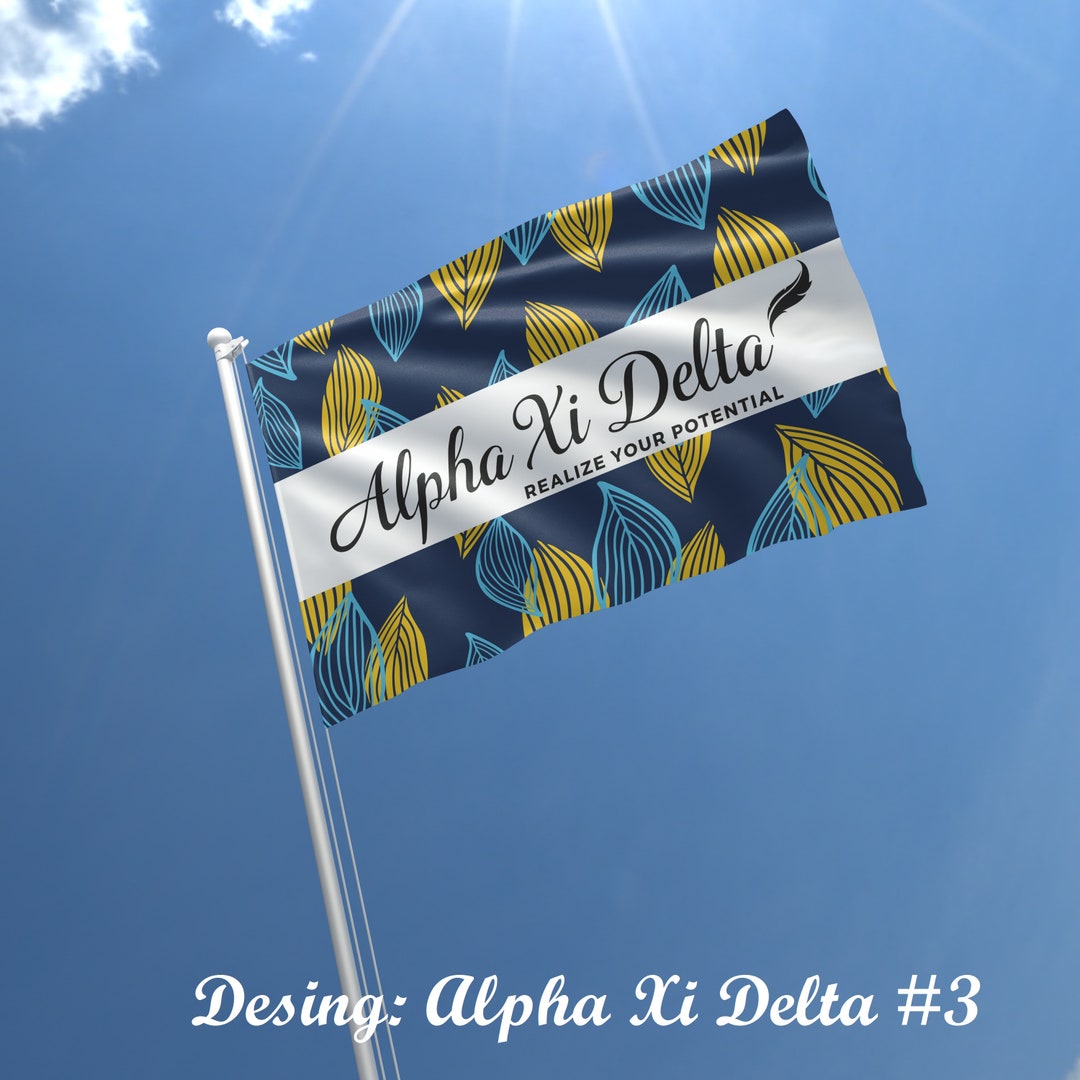 Alpha Xi Delta Officially Licensed Flag Banner - Etsy
