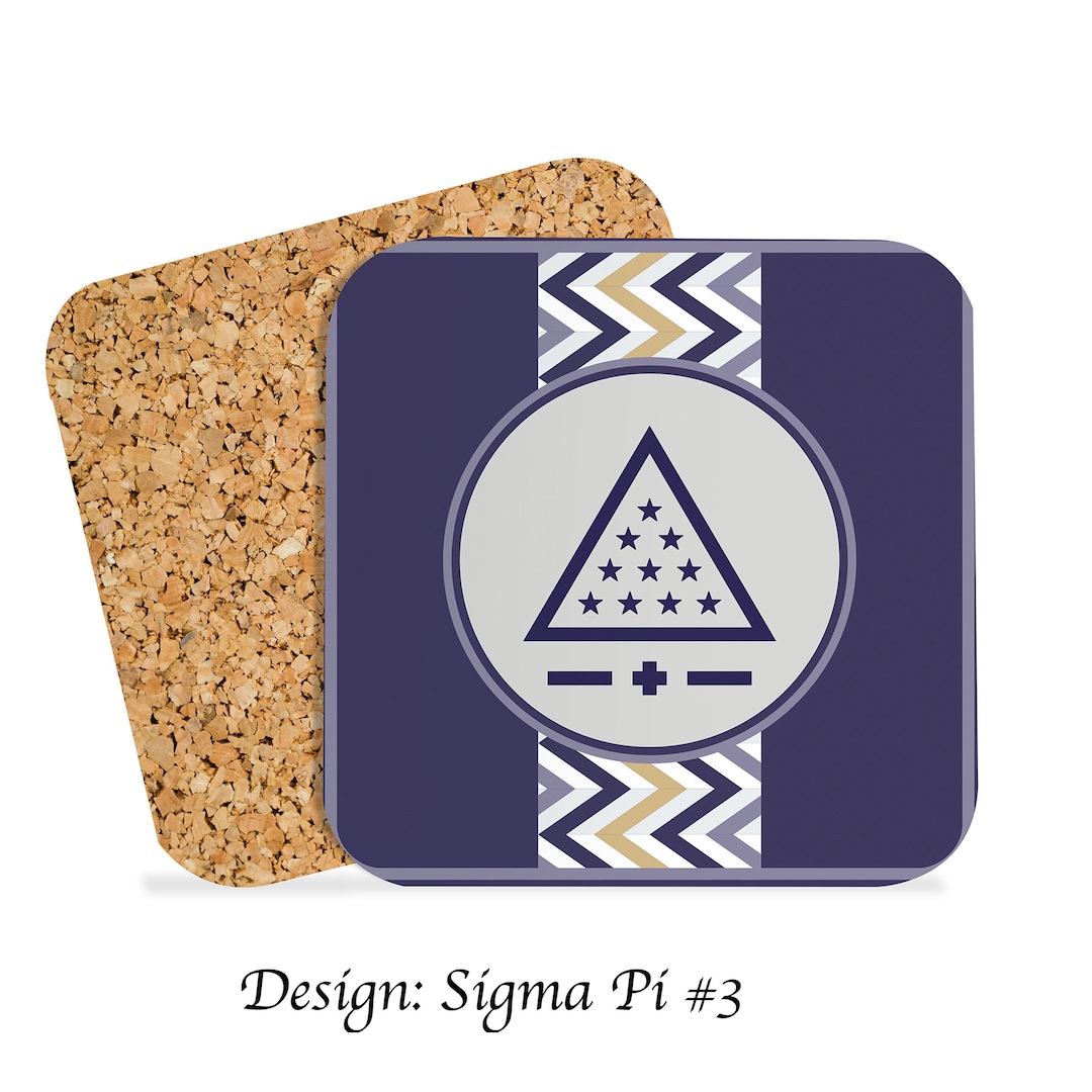 Sigma Pi Beverage Coasters Square (set of 4) - Etsy