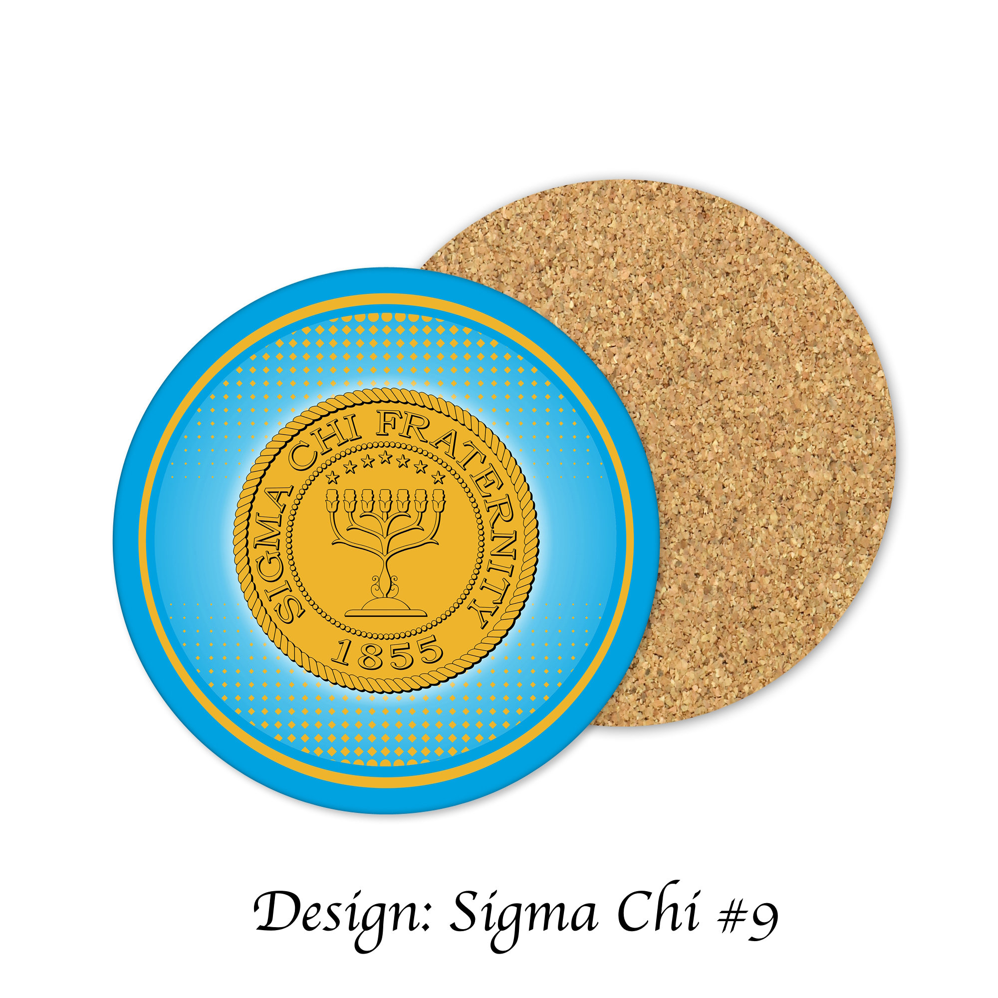 Sigma Chi Round Coasters set of 4 Coasters - Etsy
