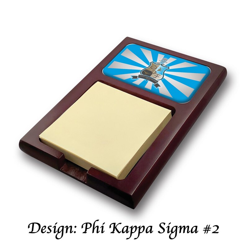 Phi Kappa Sigma Wooden Desk Organizer - Etsy