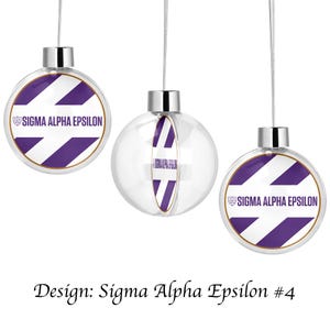 Sigma Alpha Epsilon Round Ball Ornament Christmas Decor - Etsy