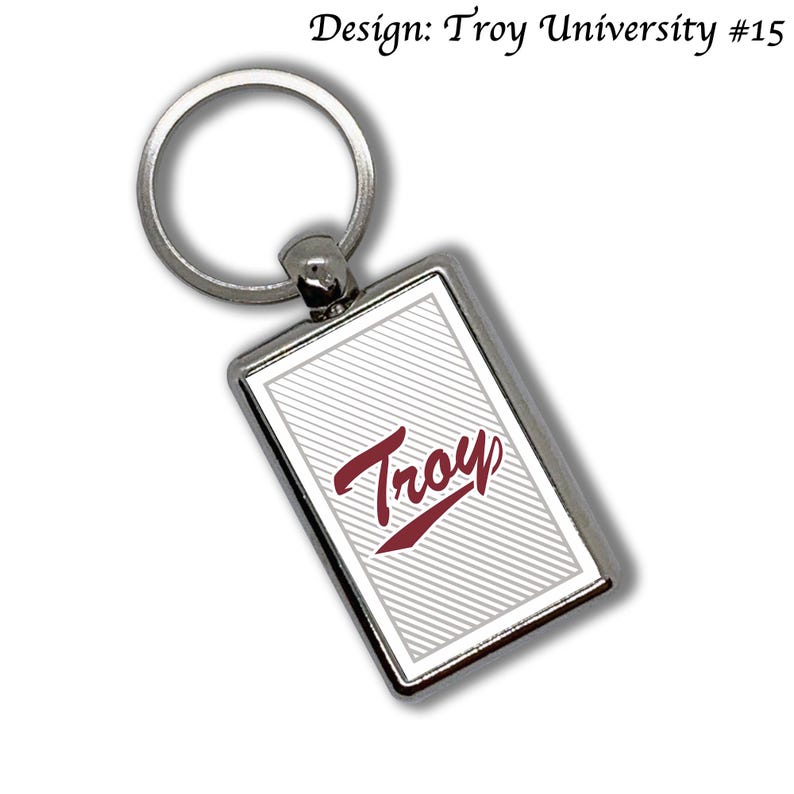Troy University Key Chain Metallic - Etsy