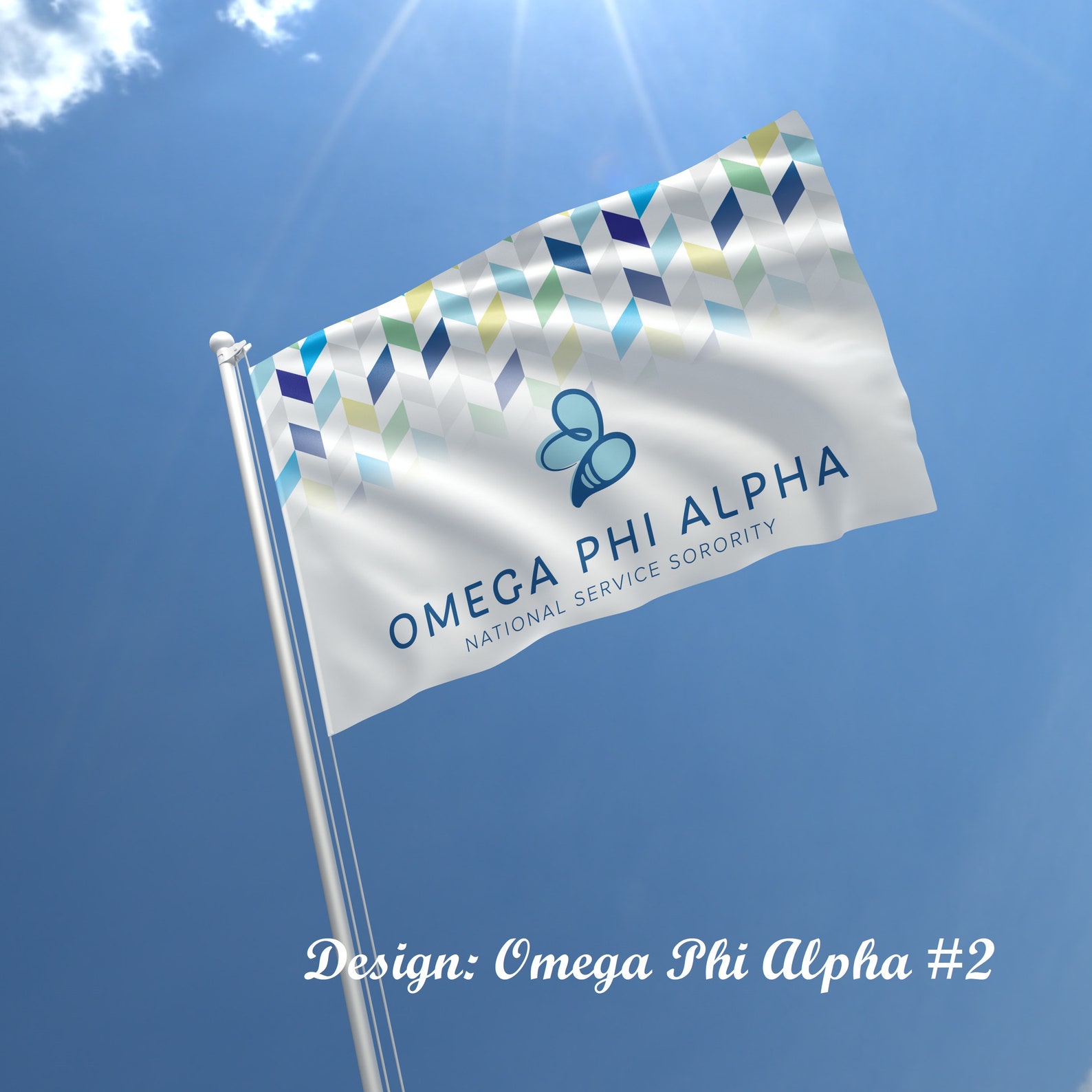 Omega Phi Alpha Officially Licensed Flag Banner | Etsy