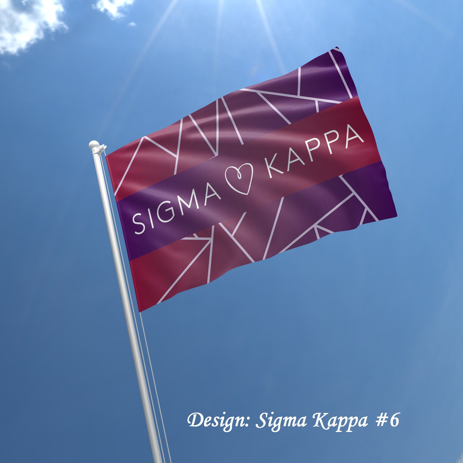 Sigma Kappa Officially Licensed Flag Banner - Etsy