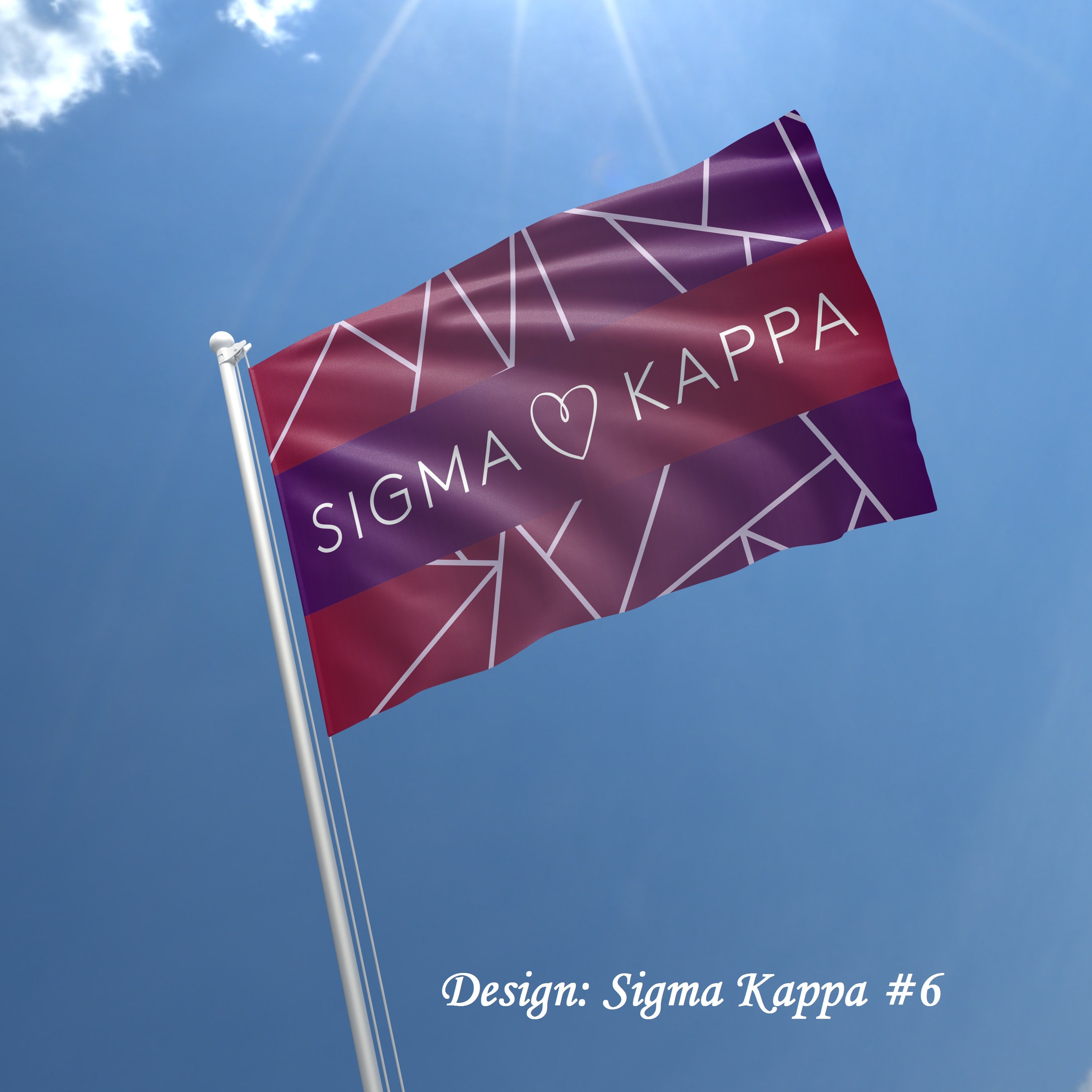 Sigma Kappa Officially Licensed Flag Banner - Etsy
