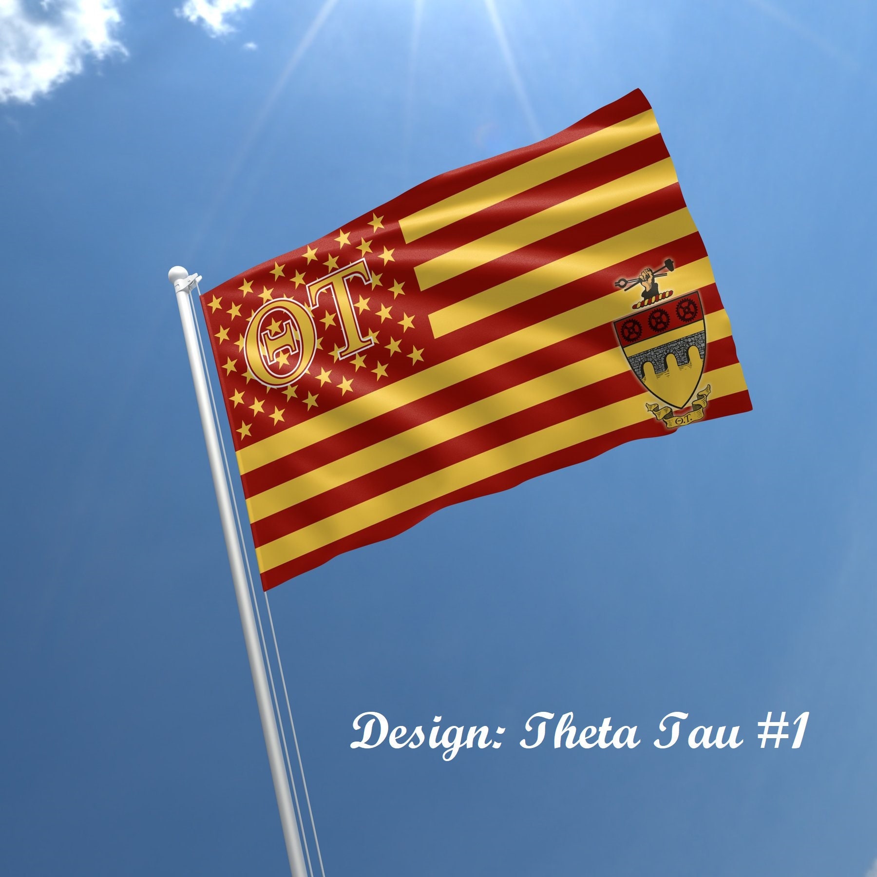 Theta Tau Officially Licensed Flag Banner - Etsy