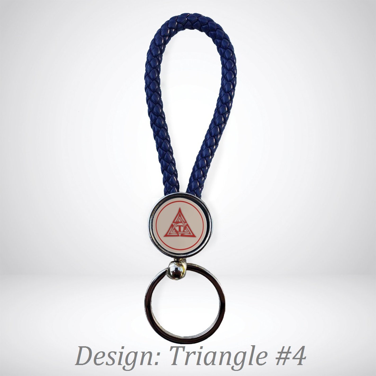 Triangle Fraternity Key Chain Round | Etsy