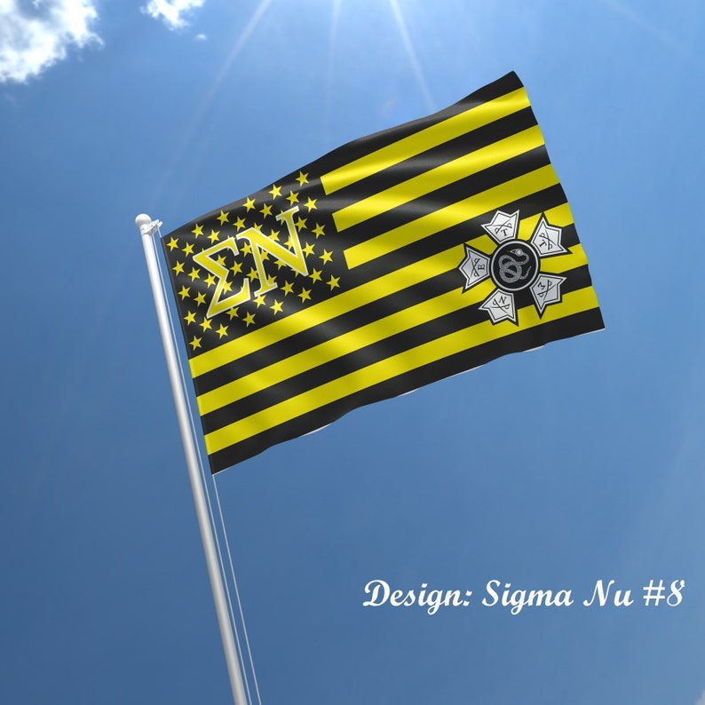 Sigma Nu Officially Licensed Flag Banner - Etsy