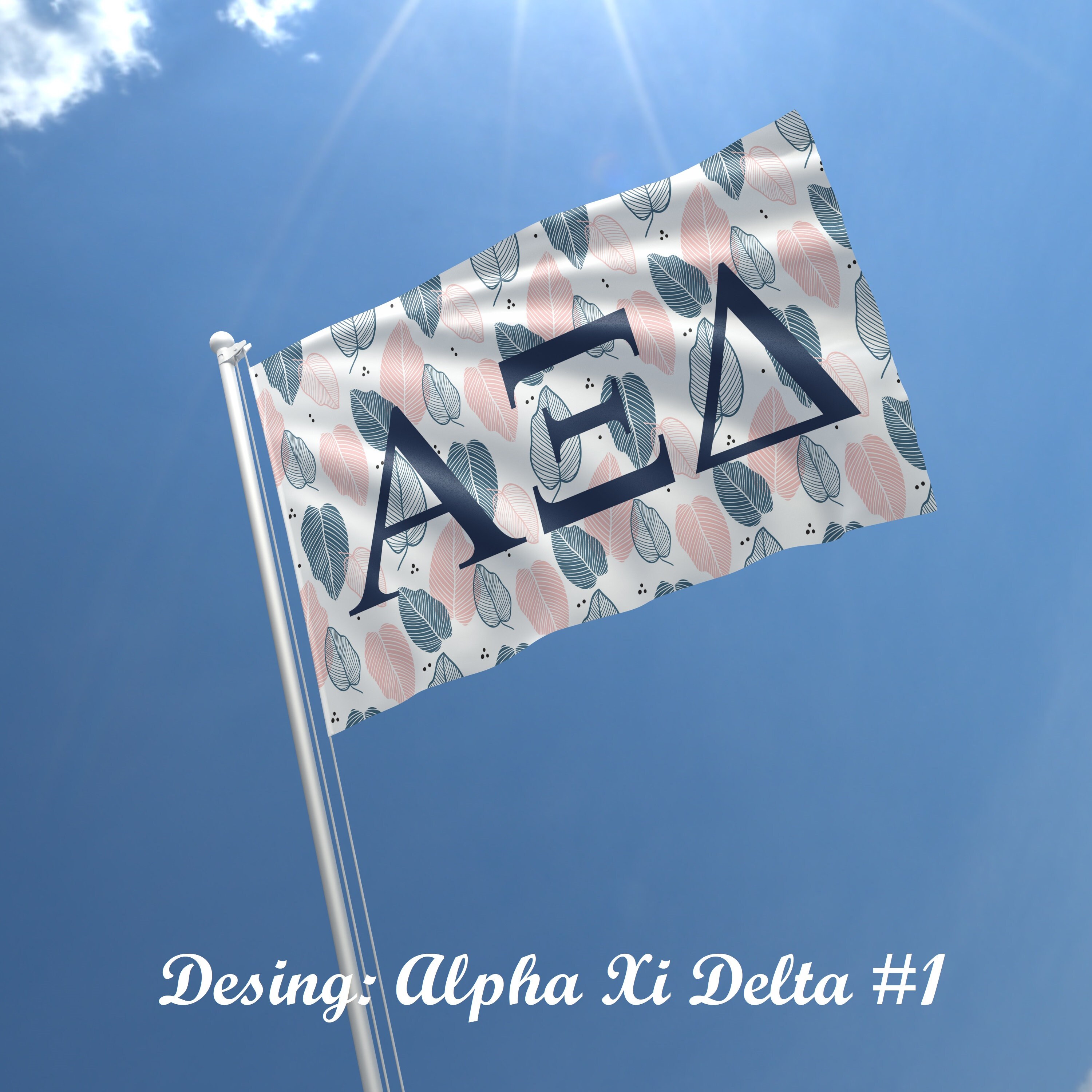 Alpha Xi Delta Officially Licensed Flag Banner - Etsy