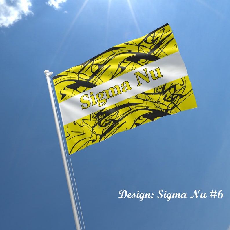 Sigma Nu Officially Licensed Flag Banner - Etsy