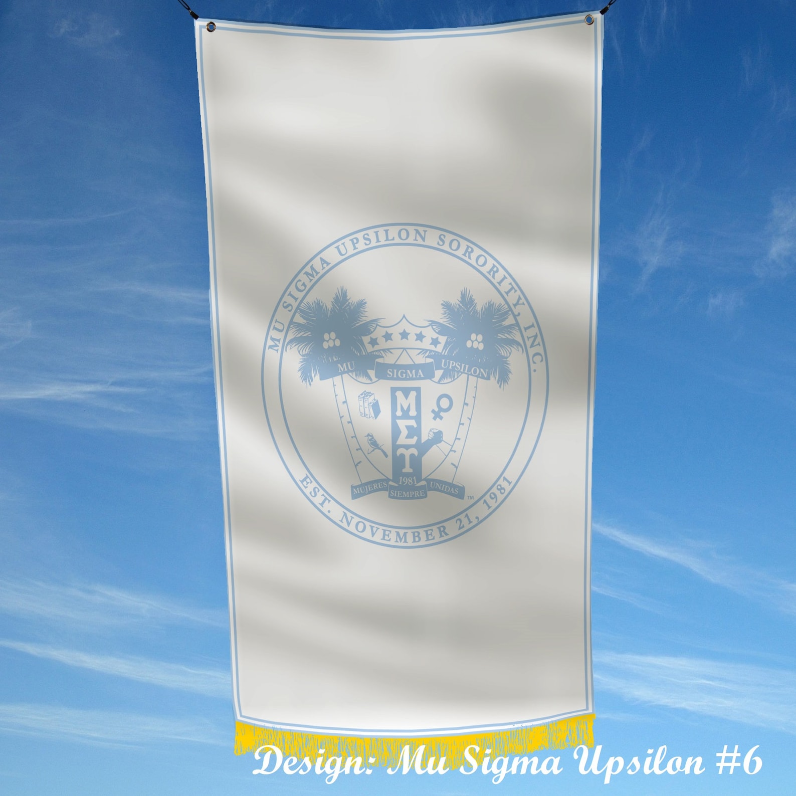 Mu Sigma Upsilon Officially Licensed Flag Banner | Etsy