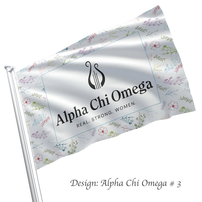 Alpha Chi Omega Officially Licensed Flag Banner - Etsy