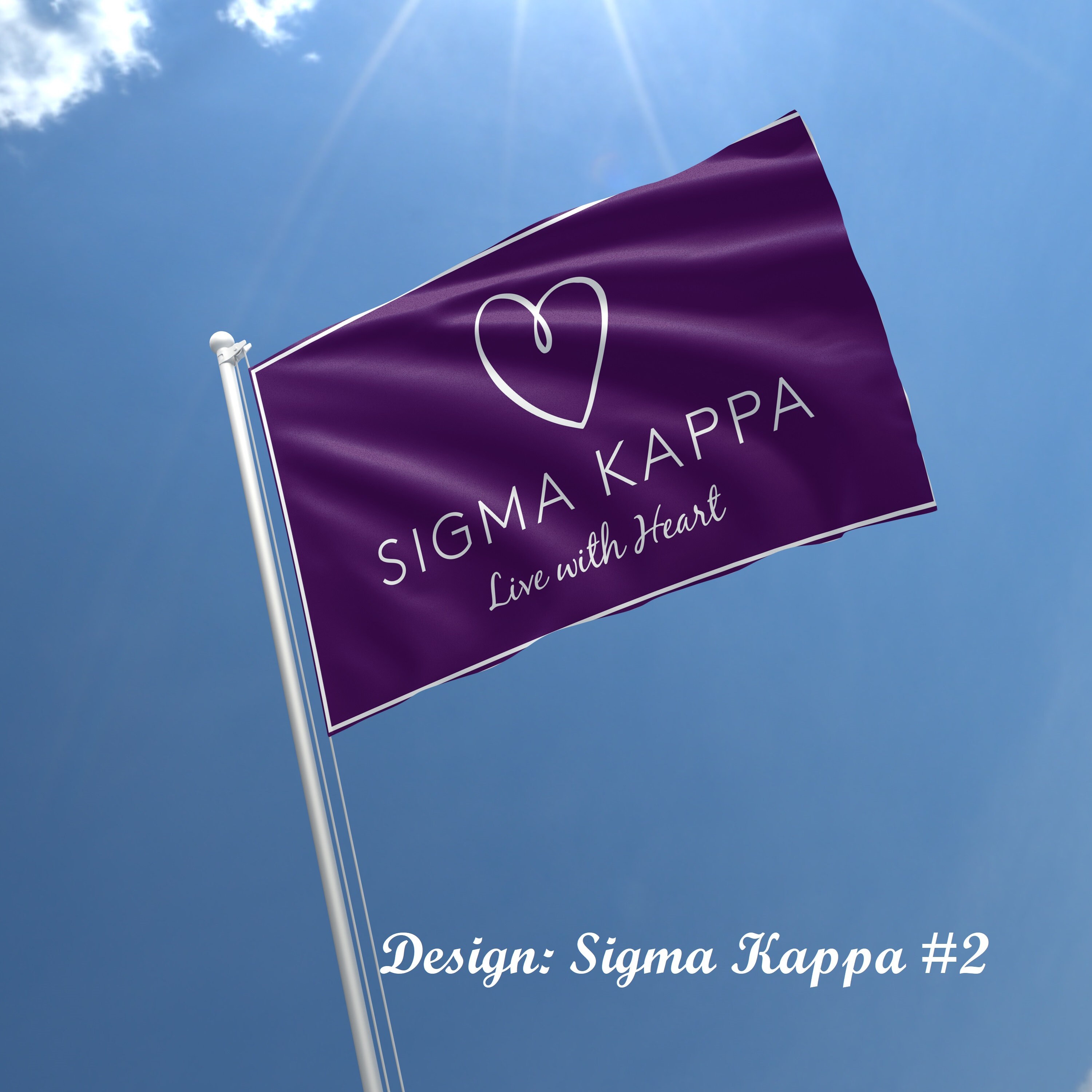 Sigma Kappa Officially Licensed Flag Banner - Etsy