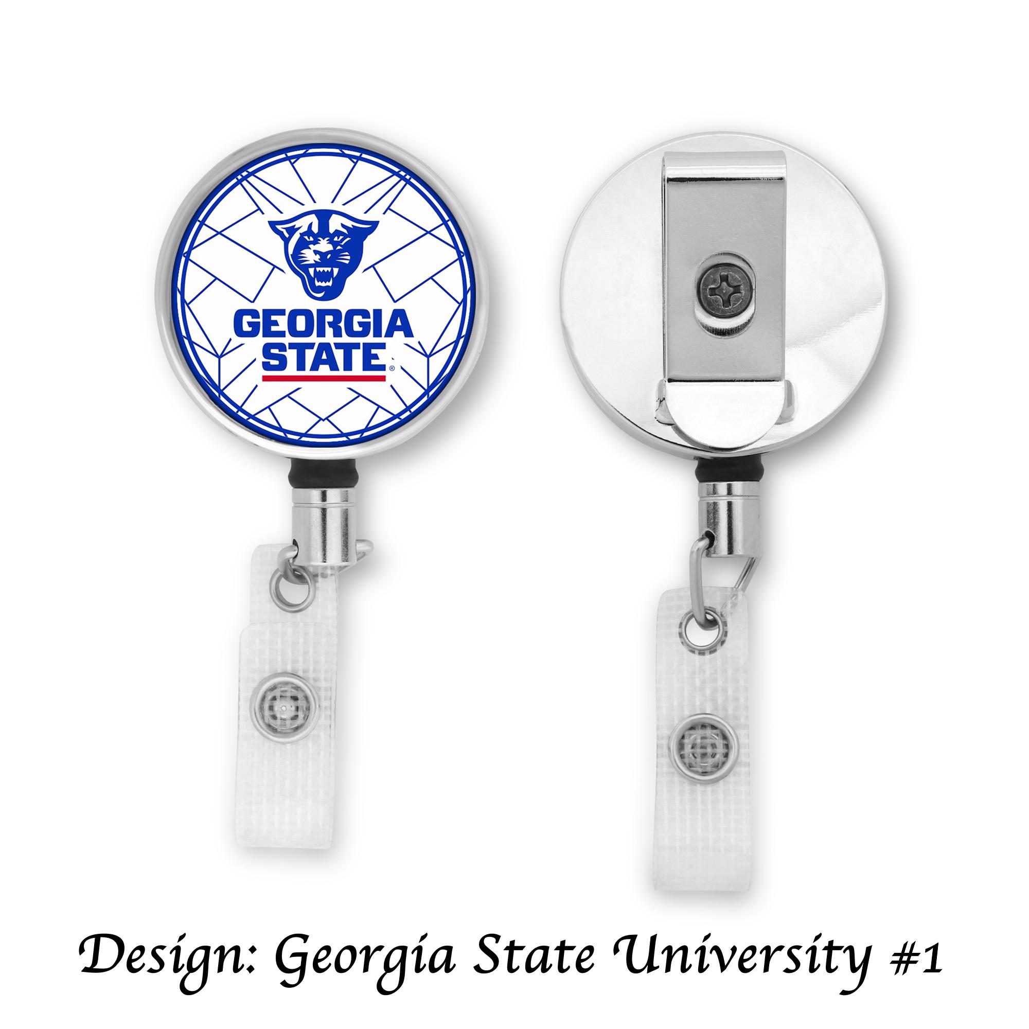 Georgia State University Retractable ID Badge Reel Holder - Etsy