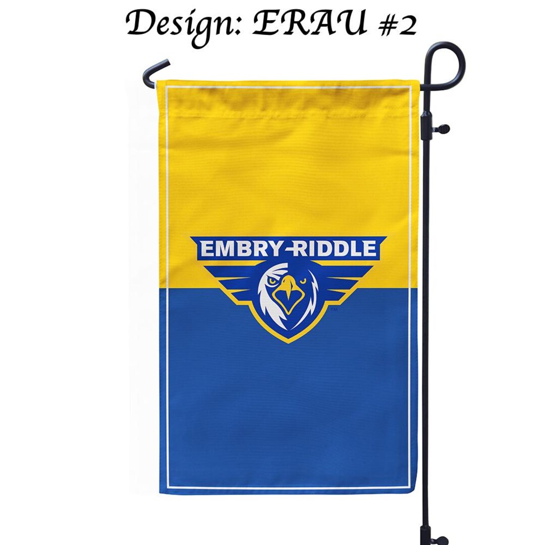Embry-riddle Aeronautical University Garden Flag Banner - Etsy