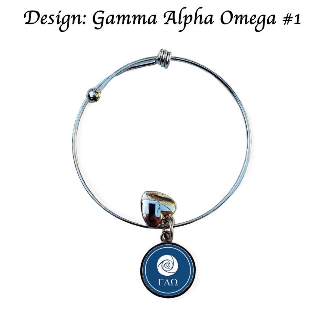 Gamma Alpha Omega Round Adjustable Bracelet - Etsy