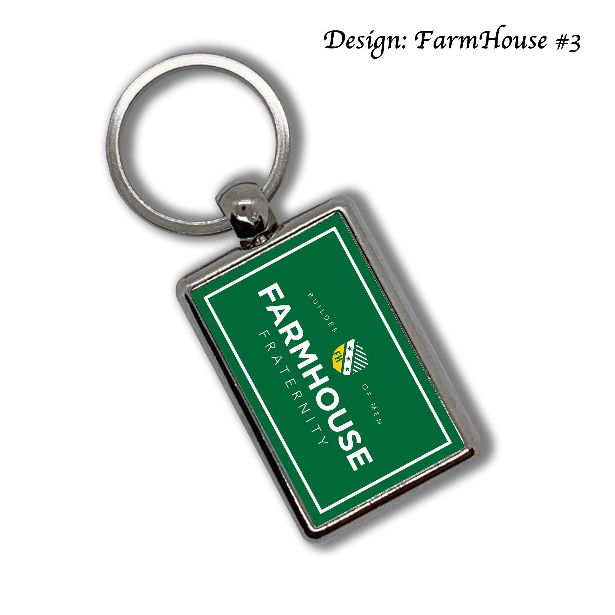 Farmhouse Key Chain Metallic - Etsy
