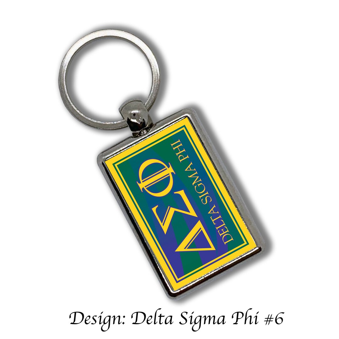 Delta Sigma Phi Key Chain Metallic - Etsy