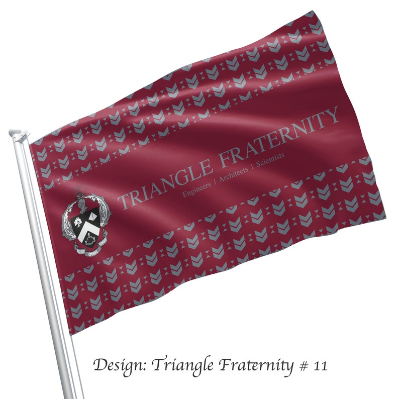 Triangle Fraternity Flag Banner officially Licensed - Etsy