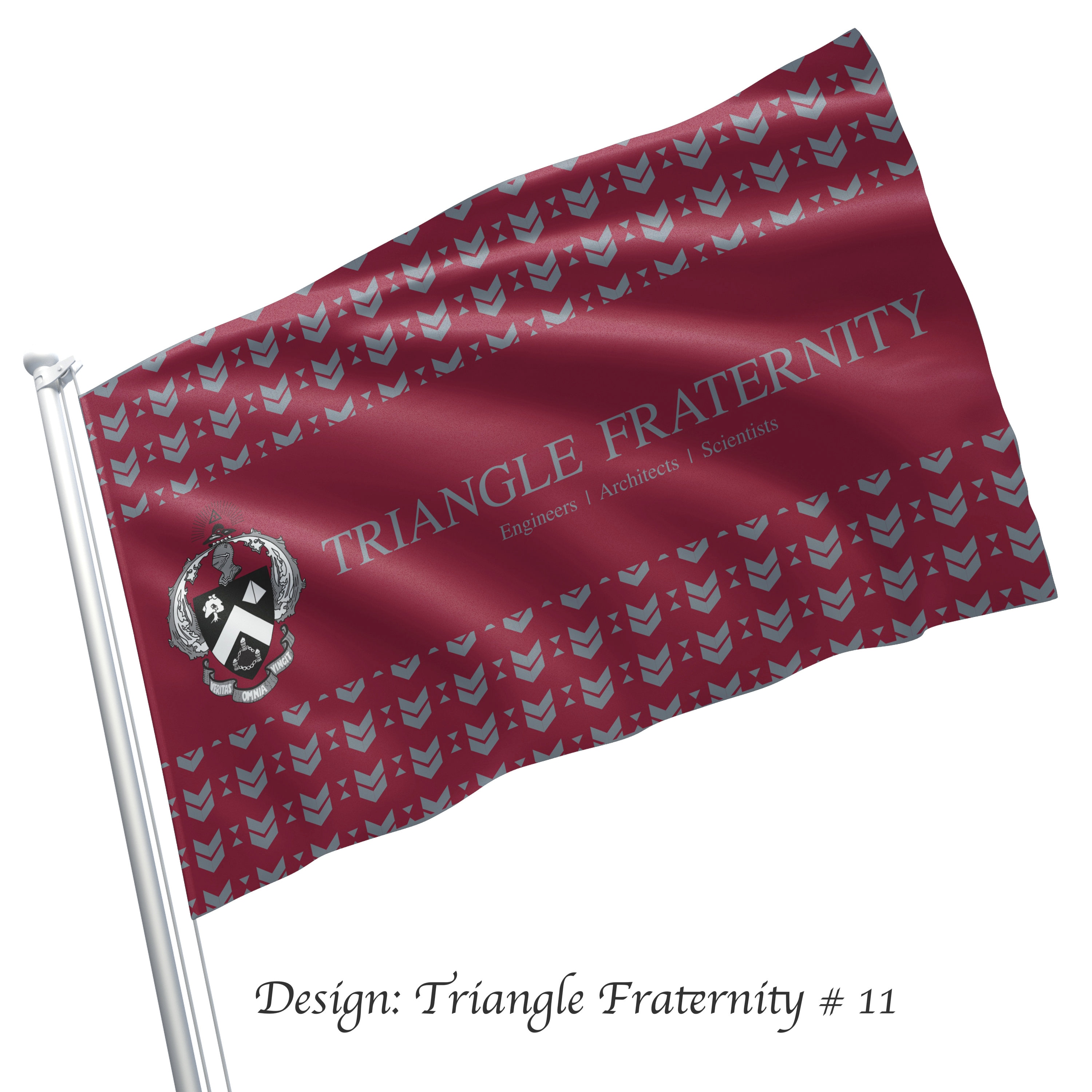 Triangle Fraternity Flag Banner officially Licensed - Etsy