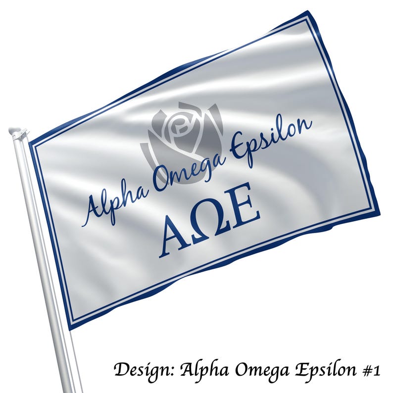Alpha Omega Epsilon Flag Banner - Officially Licensed Product - Etsy