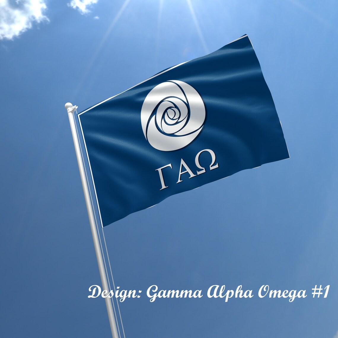 Gamma Alpha Omega Officially Licensed Flag Banner - Etsy