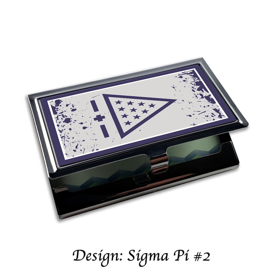 Sigma Pi Business Card Holder - Etsy