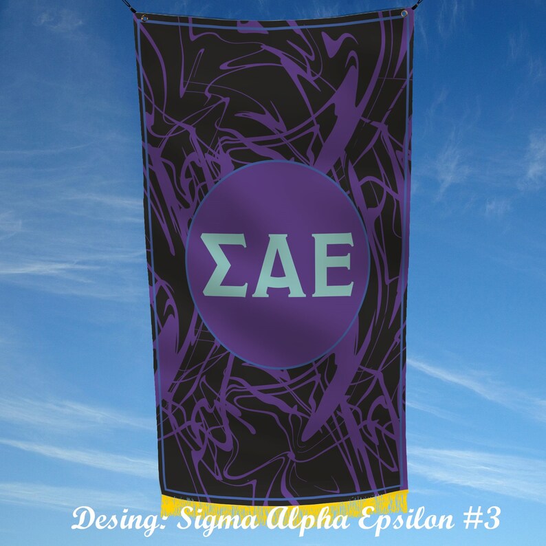 Sigma Alpha Epsilon Officially Licensed Flag Banner - Etsy