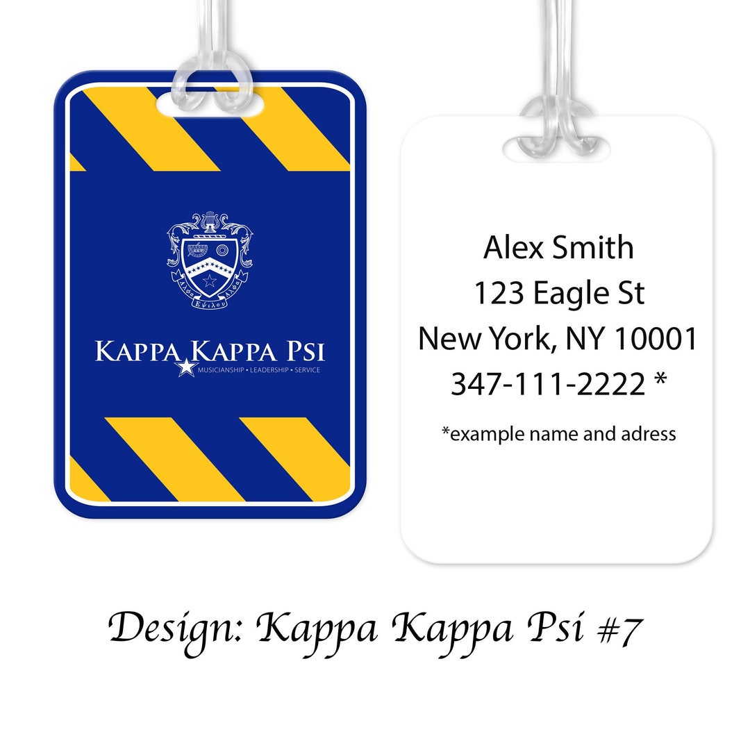 Kappa Kappa Psi Bag Tag - Etsy