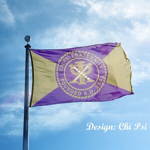 Chi Psi Officially Licensed Flag Banner - Etsy