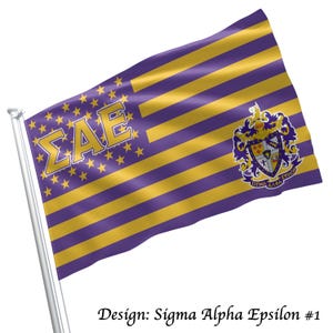 Sigma Alpha Epsilon Officially Licensed Flag Banner - Etsy
