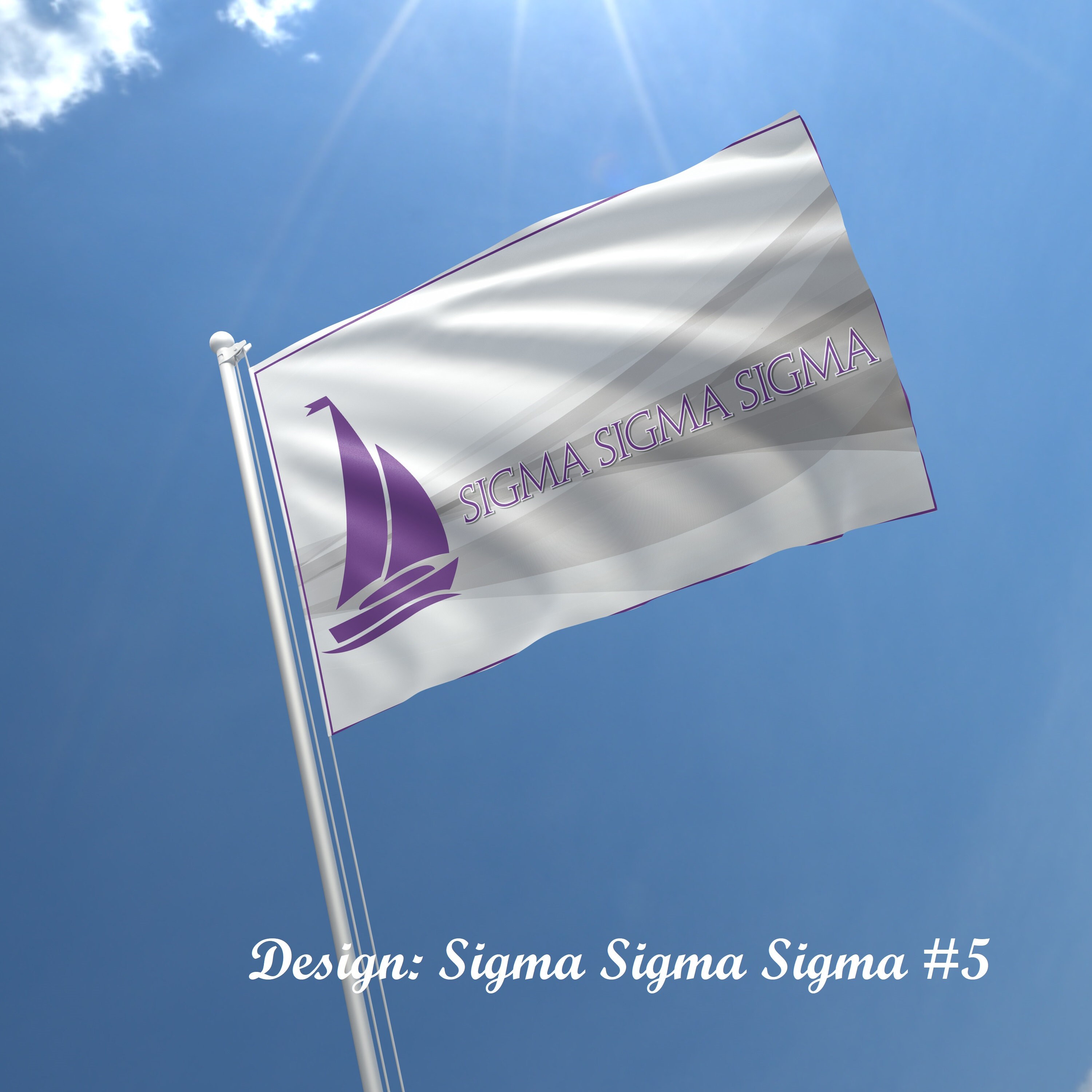 Sigma Sigma Sigma Officially Licensed Flag Banner - Etsy