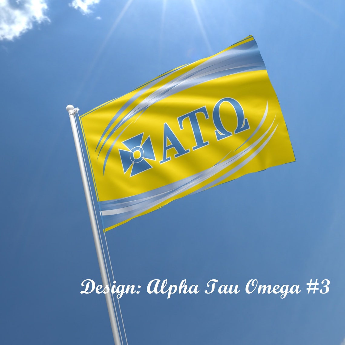 Alpha Tau Omega Officially Licensed Flag Banner - Etsy