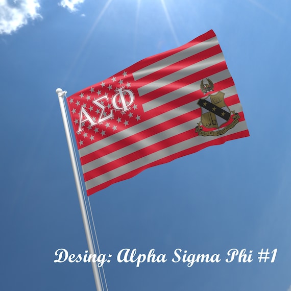 Alpha Sigma Phi Officially Licensed Flag Banner | Etsy