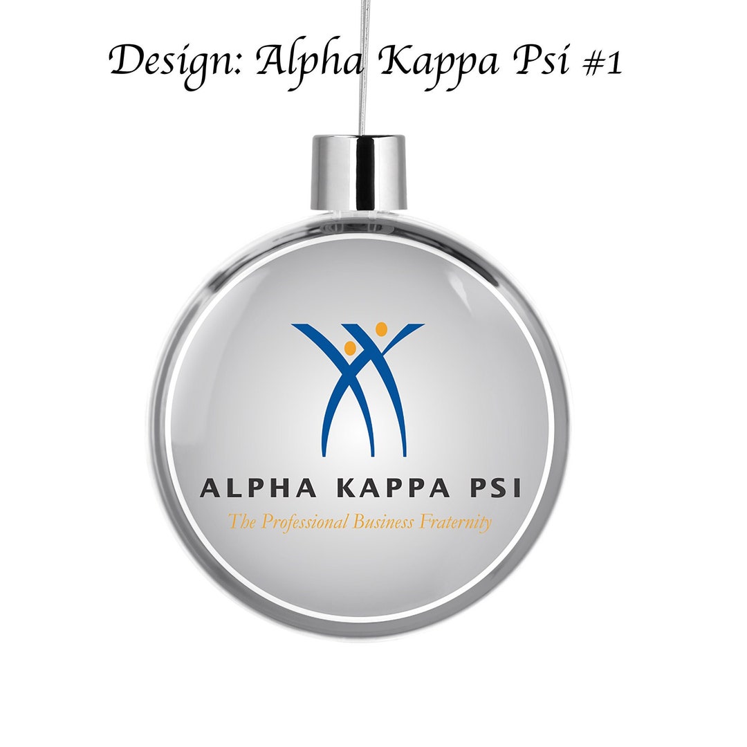 Alpha Kappa Psi Round Flat Ornament - Etsy