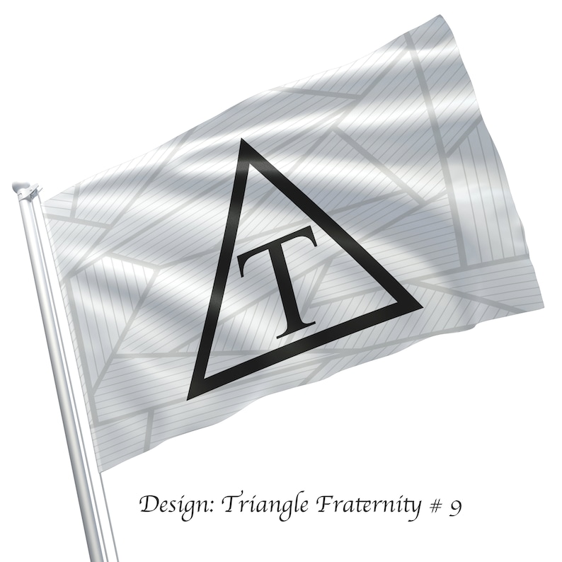 Triangle Fraternity Flag Banner officially Licensed - Etsy