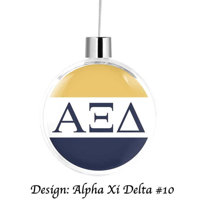 Alpha Xi Delta Round Flat Ornament - Etsy