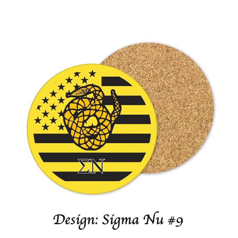 Sigma Nu Round Coasters (set of 4 Coasters) - Etsy